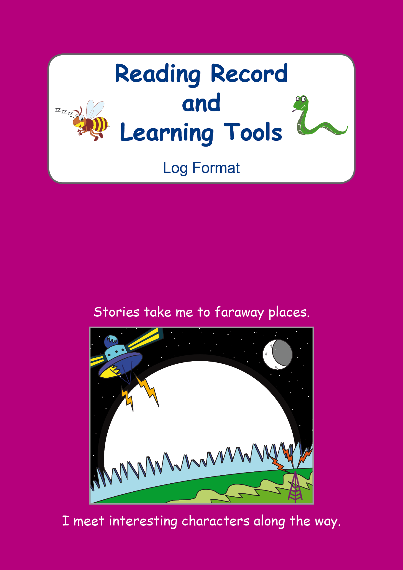 Reading Record - BE103 Year 2 Reading Record and Learning Tools (Purple ...