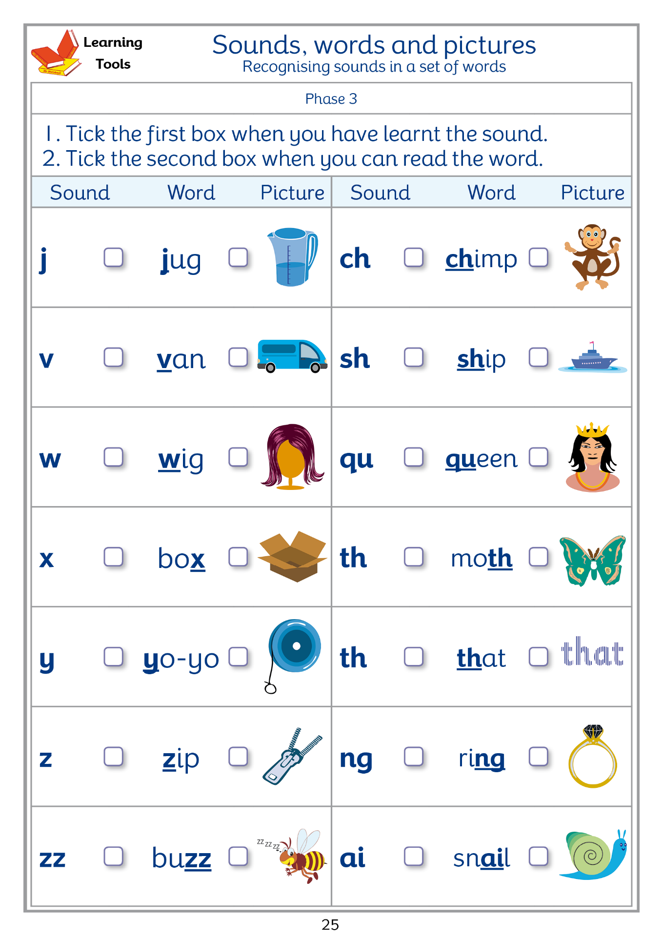 Reading Record - BE103 Year 2 Reading Record and Learning Tools (Purple ...