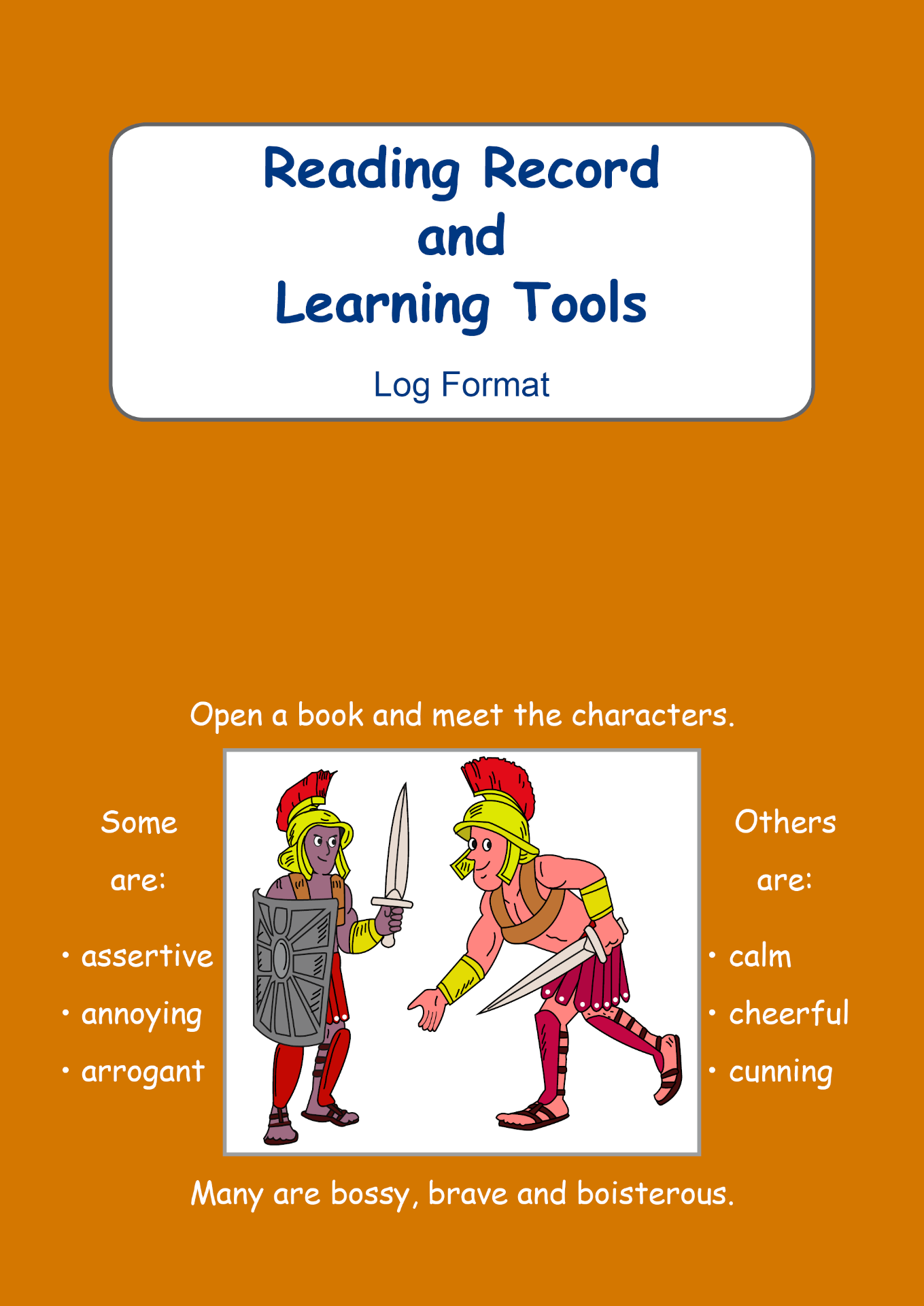 Reading Record - BE104 Year 3 Reading Record and Learning Tools (Brown ...