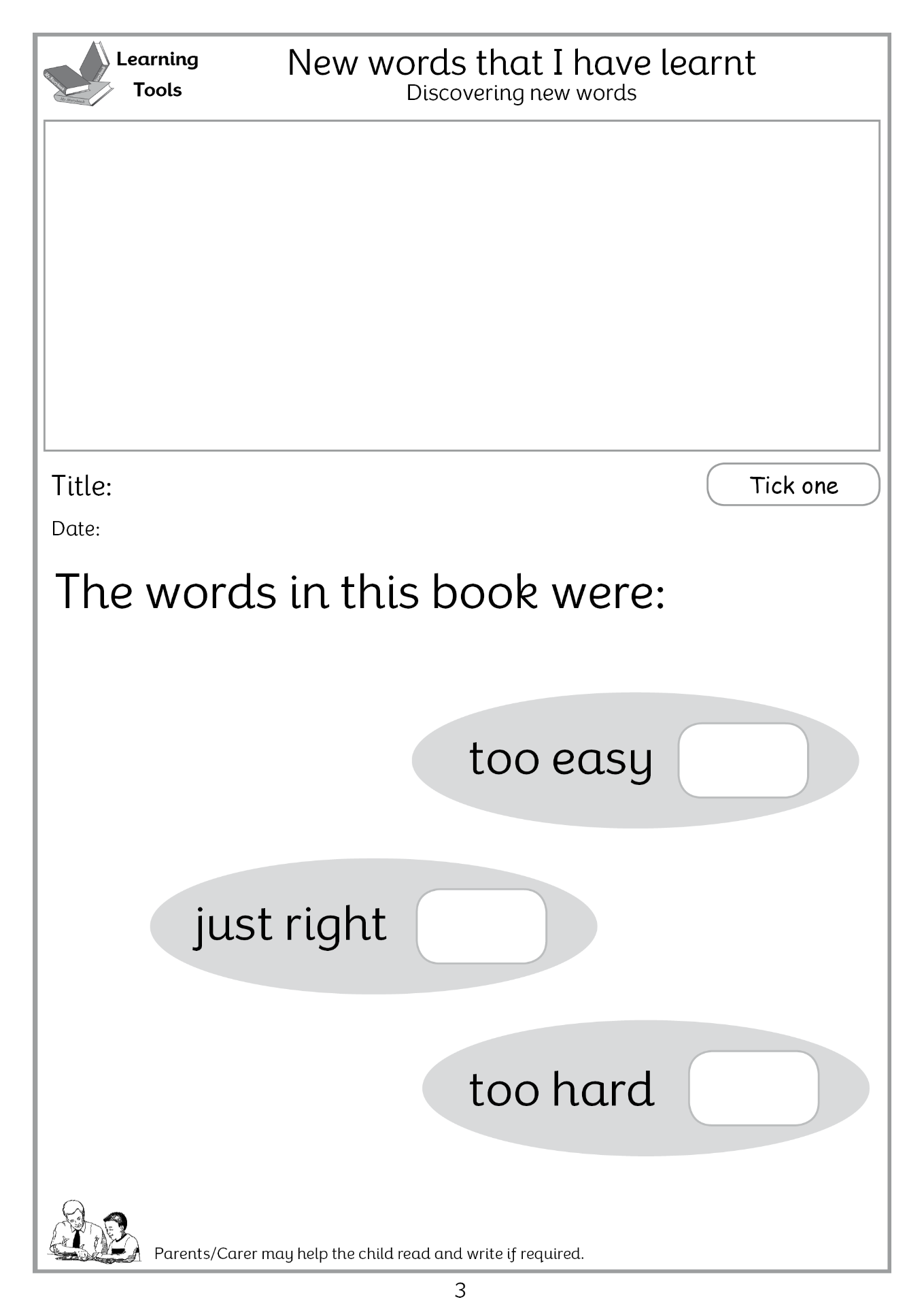 Reading Record - BE301 EYFS Reading Record and Learning Tools (Green ...