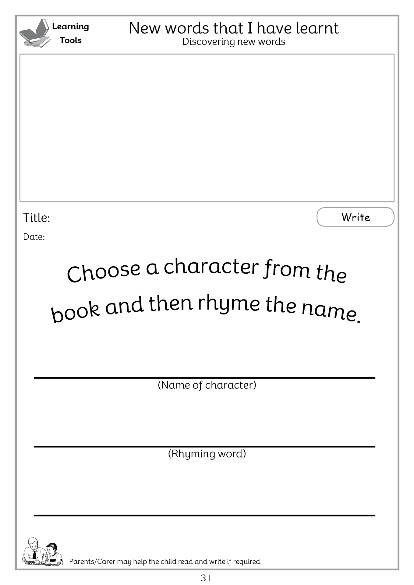 Reading Record - BE301 EYFS Reading Record and Learning Tools (Green ...