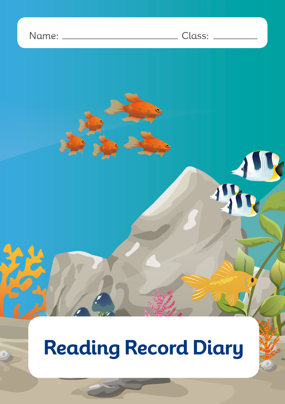 Reading Record - BDA5-R105 Y5 Reading Diary with Word list (Fish ...