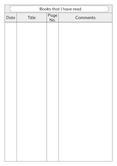 Reading Record - BDA5-RD2 Reading Diary (Green)