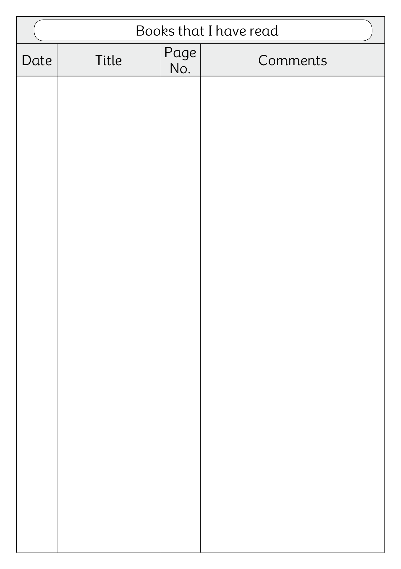 Reading Record - BDA5-RD3 Reading Diary (Yellow)