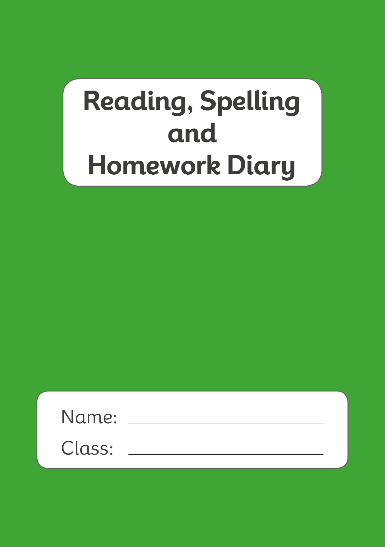 Reading Record - BDA5-RSHD4 Reading, Spelling & Homework Diary (Matte ...